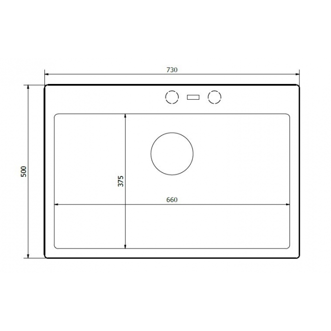 A-POINT 60 1-bowl kitchen sink | Axis